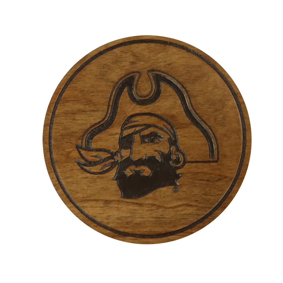 4 Pack ECU Pirate Head Cherry Coaster
