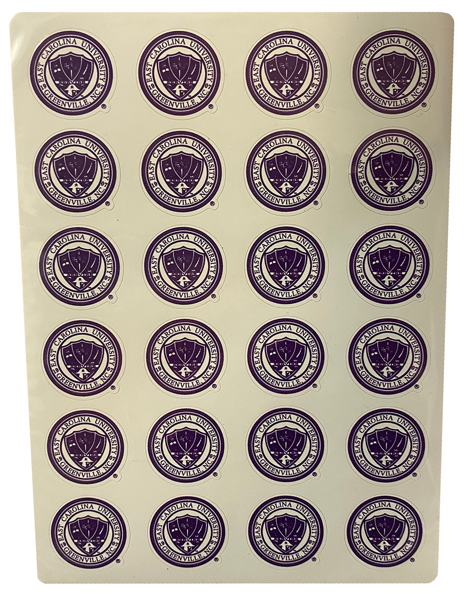 ECU Seal Decal Sticker Sheet