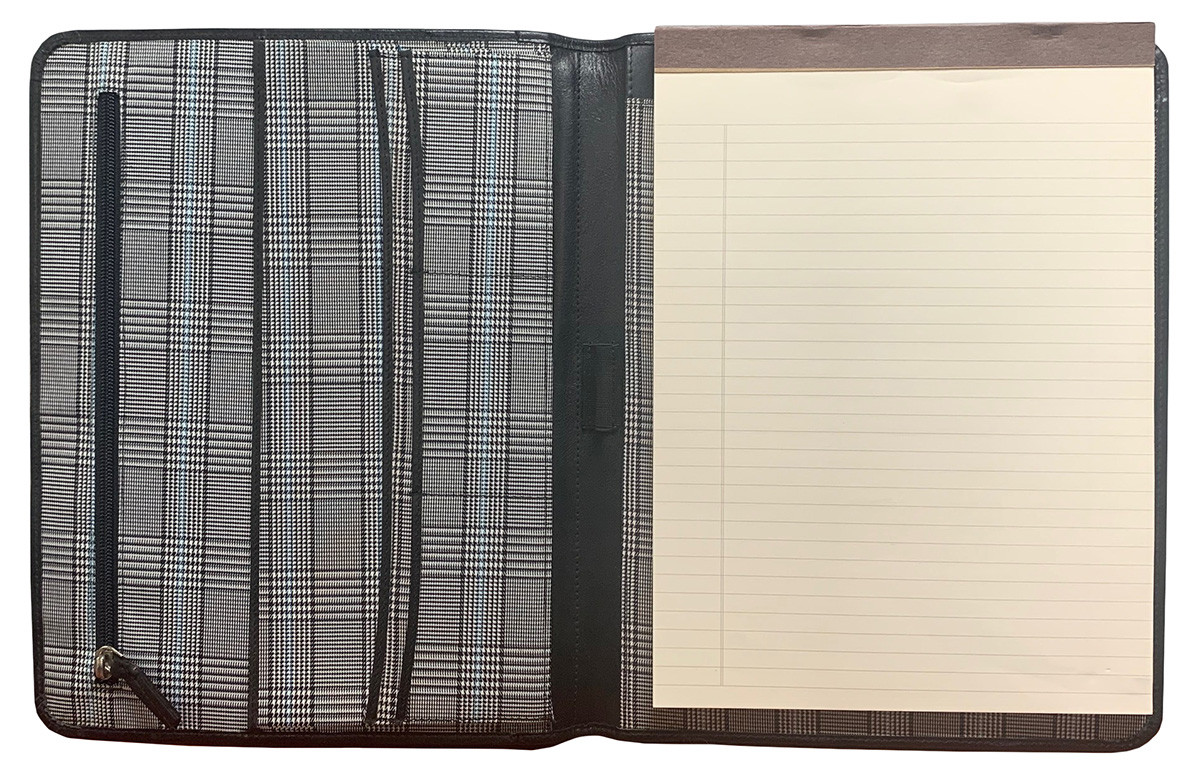 Westbridge Black Leather Padholder w/ ECU Seal - University Book Exchange