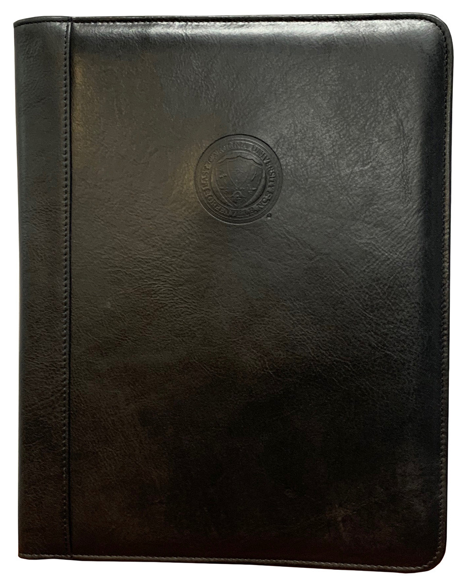 Westbridge Black Leather Padholder w/ ECU Seal - University Book Exchange