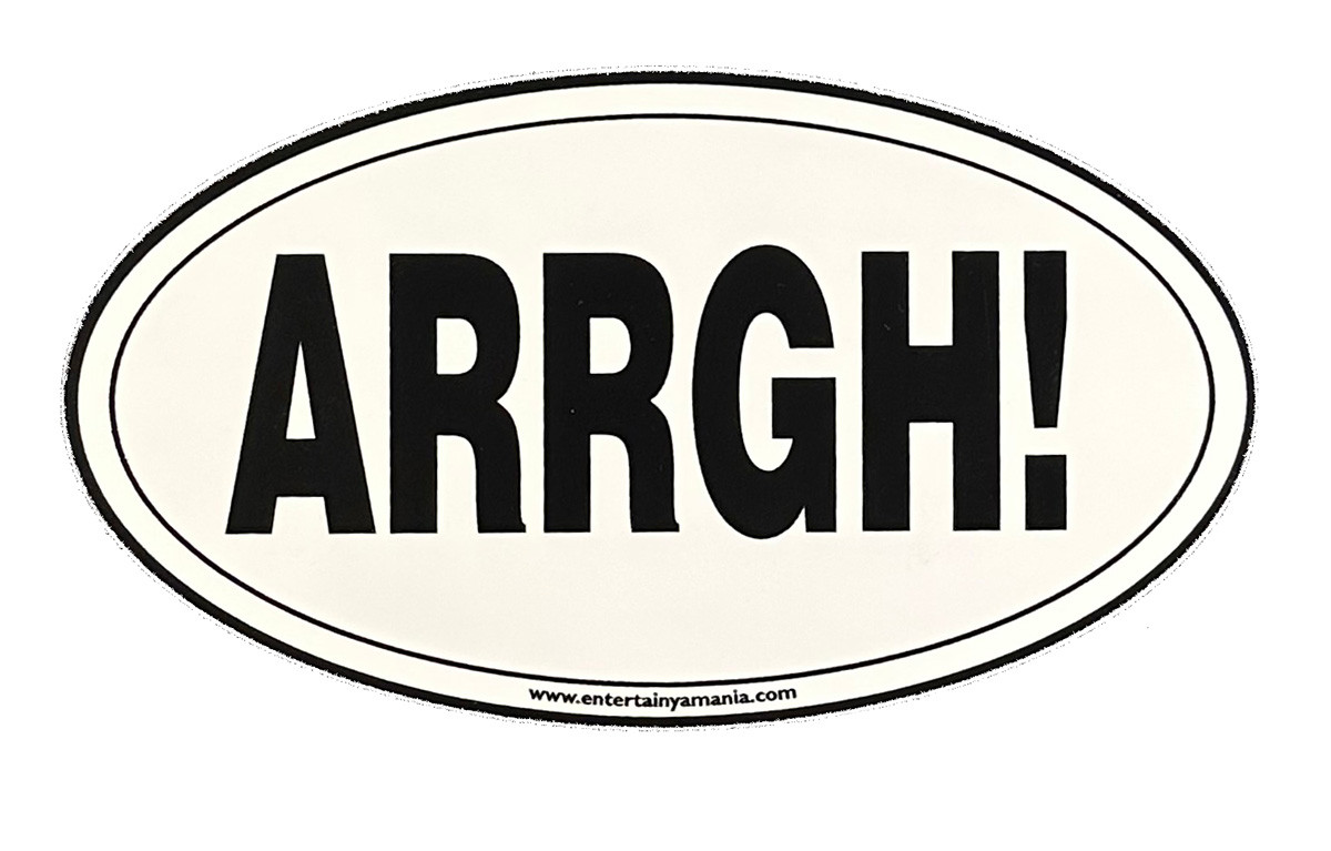 ARRRGH Oval Sticker - University Book Exchange