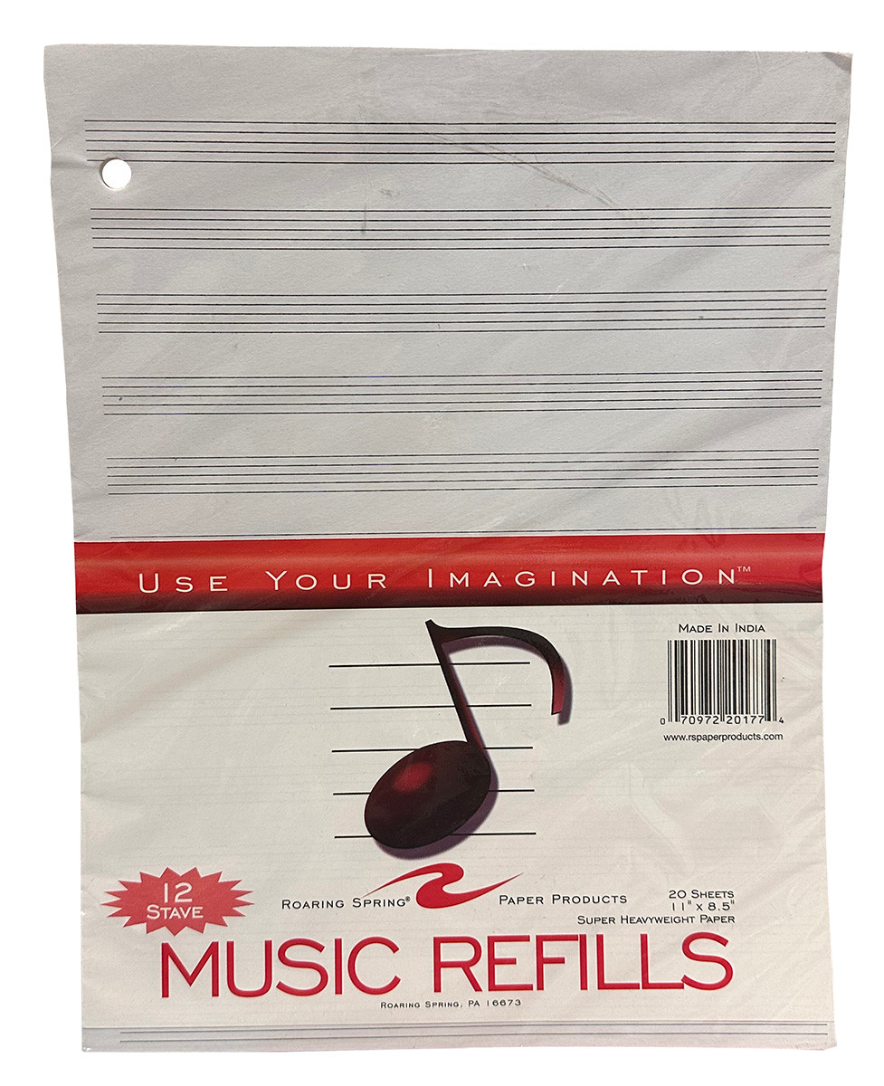 Music Filler 12 Staves - University Book Exchange