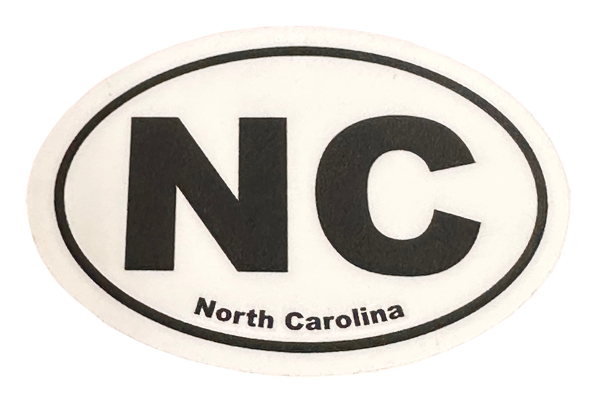 NC Oval 3" Sticker Decal - University Book Exchange