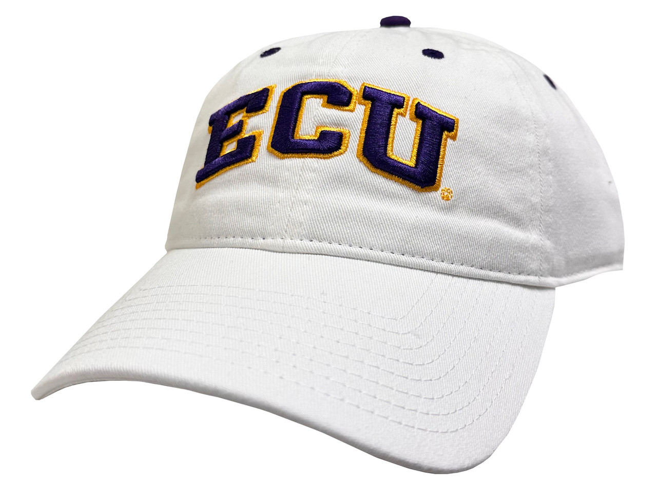 White ECU Purple and Gold Cap - University Book Exchange