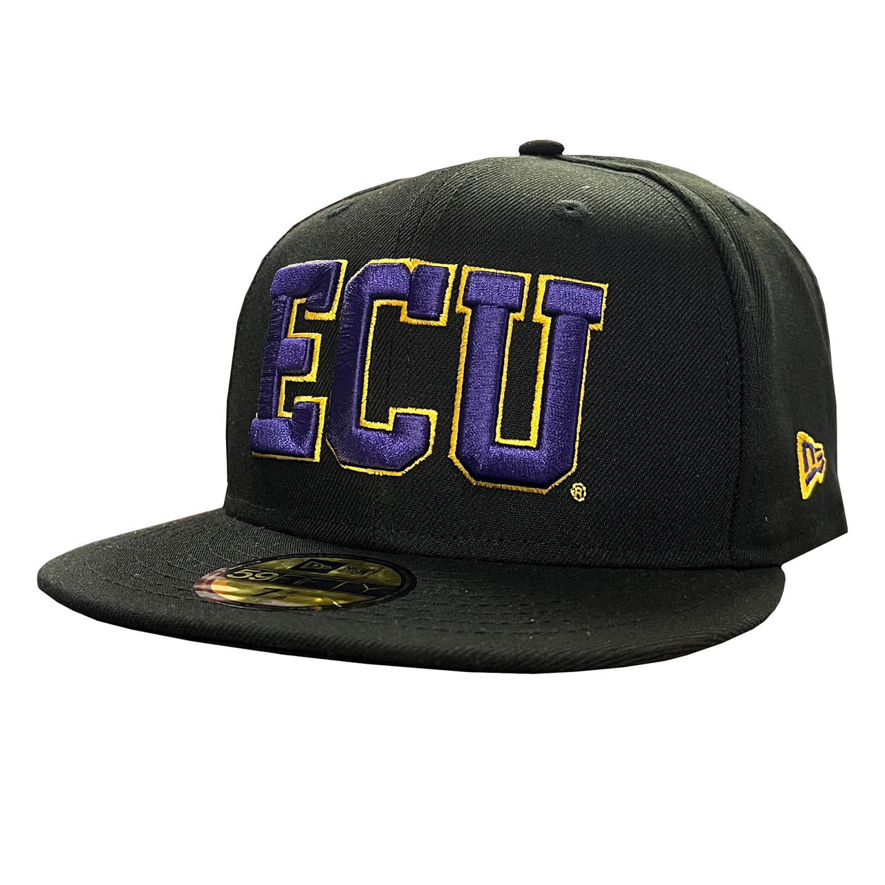 Black New Era 59Fifty ECU Block Fitted Cap with Pirate State of Mind ...