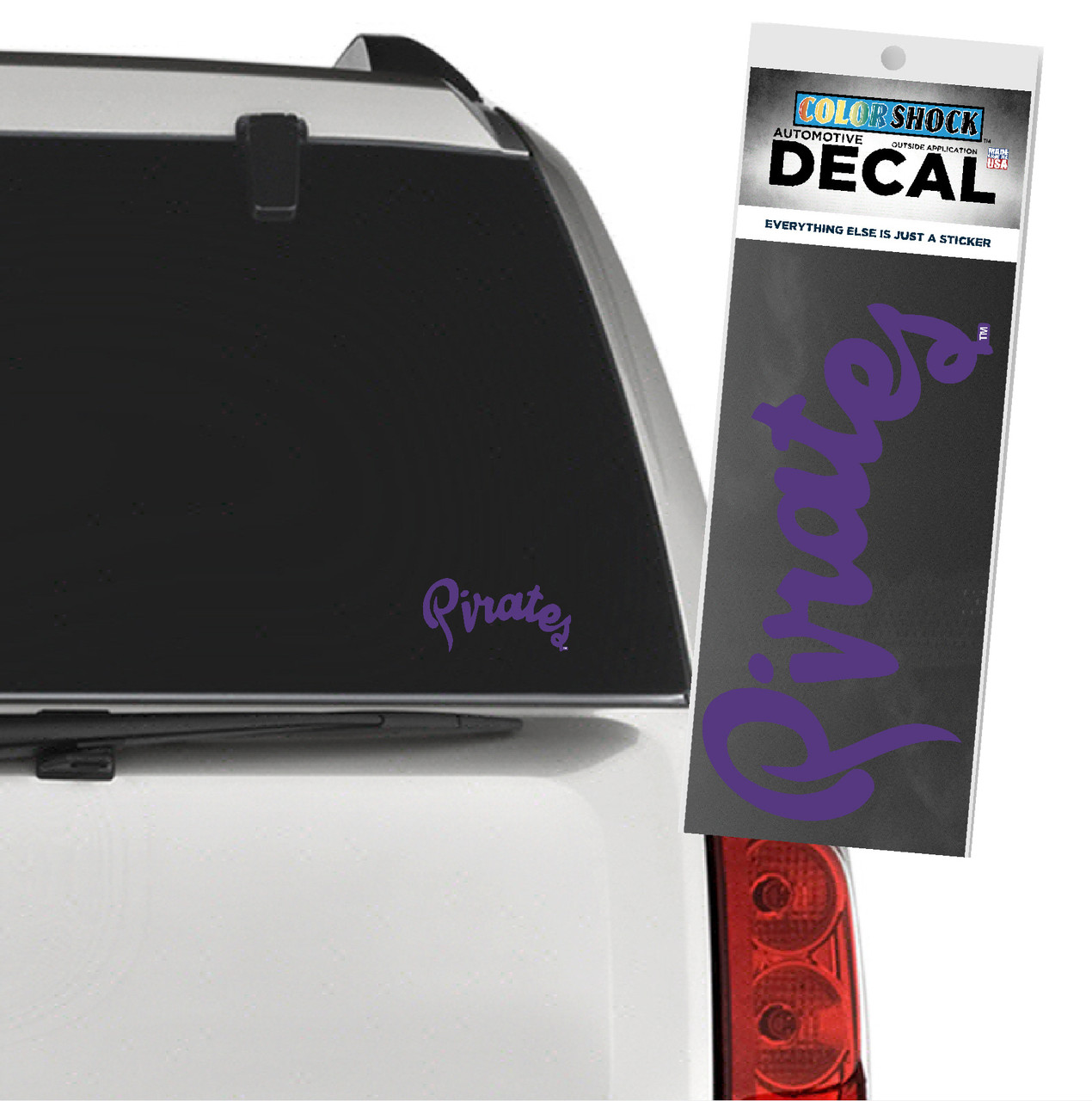 Purple Pirates Script Decal - University Book Exchange