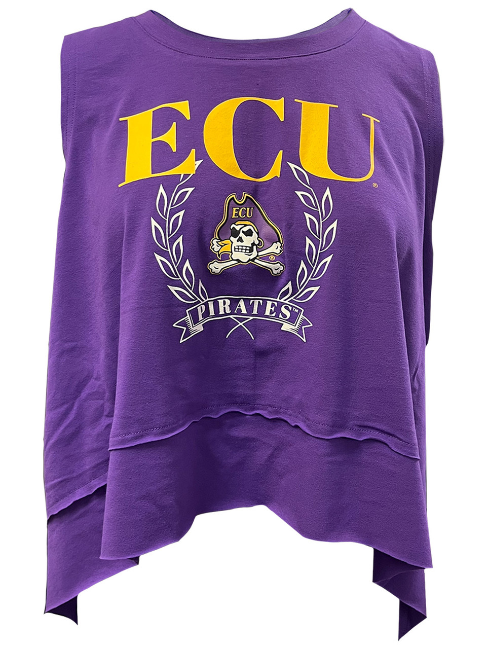 Purple Ladies Jolly Roger Leaf Crest Flowy Tank - University Book Exchange