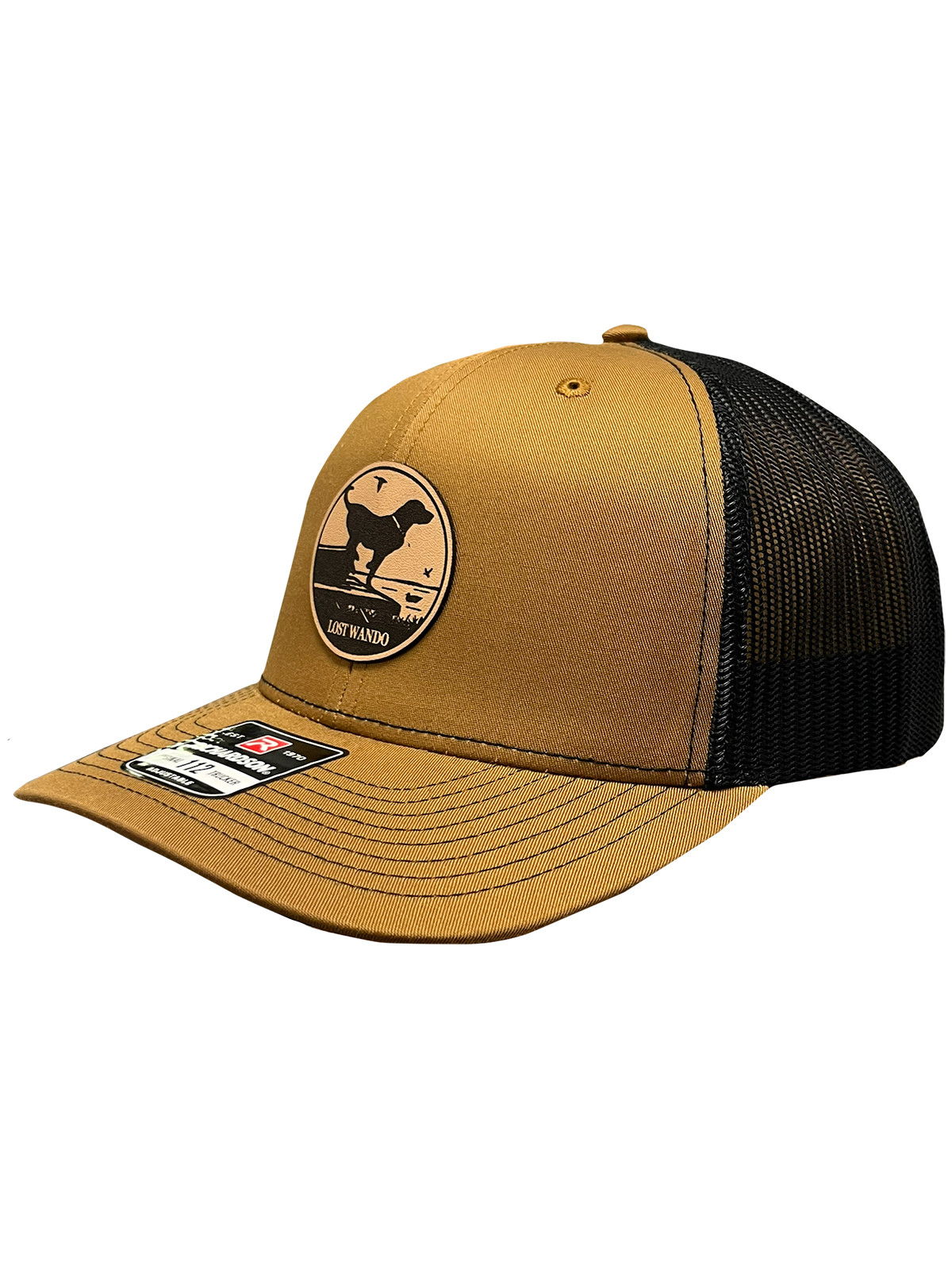 Lost Wando Outfitters Caramel-Black Wando Ready to Go Leather Patch Cap ...