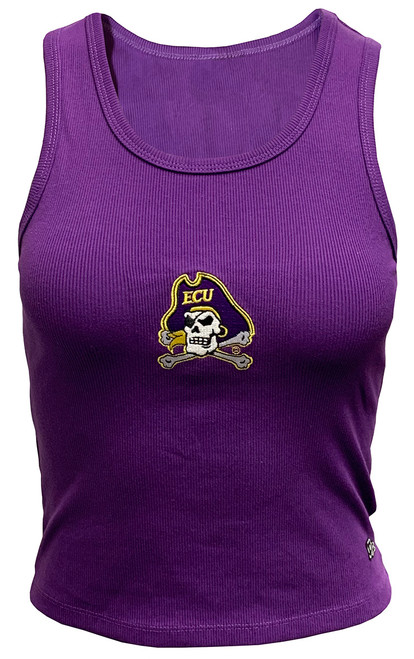 Purple Tank Top w/ Embroidered Jolly Roger - University Book Exchange