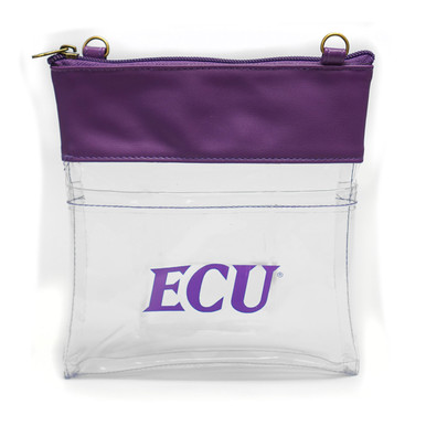 Purple & Clear ECU Crossbody Purse - University Book Exchange
