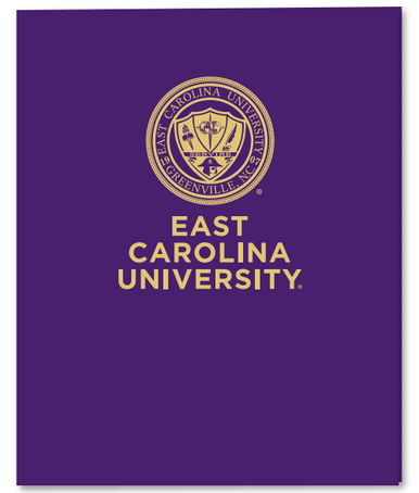 Folder Purple East Carolina Seal - University Book Exchange