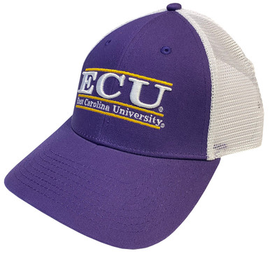Purple ECU Bar Design Cap - University Book Exchange