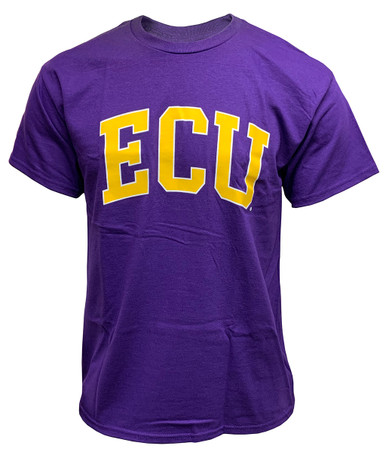 Purple Tee w/ Gold ECU Arch - University Book Exchange