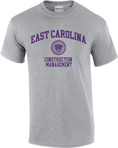 Grey Construction Management Tee - University Book Exchange