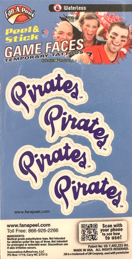 Purple Pirates Script Face Tattoo - University Book Exchange