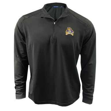 Cutter and Buck Black Jolly Roger Virtue Quarter Zip - University Book ...