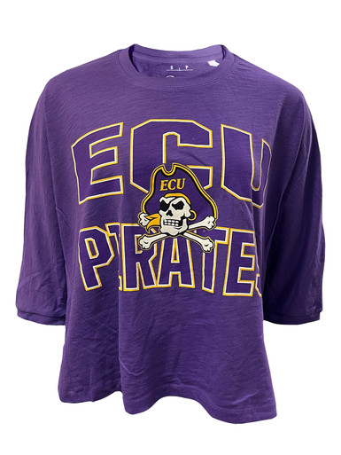 Purple Ladies ECU Pirates Oversized 1/4 Sleeve - University Book Exchange