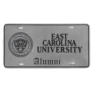 Pewter East Carolina University Alumni License Plate with Seal ...