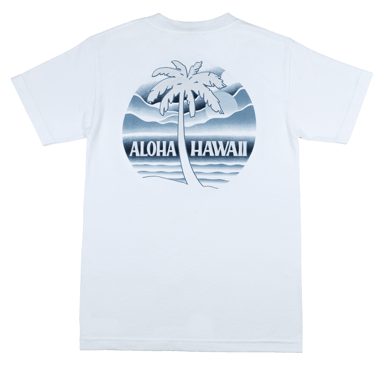 Crew Neck Tee - Moonlight: White