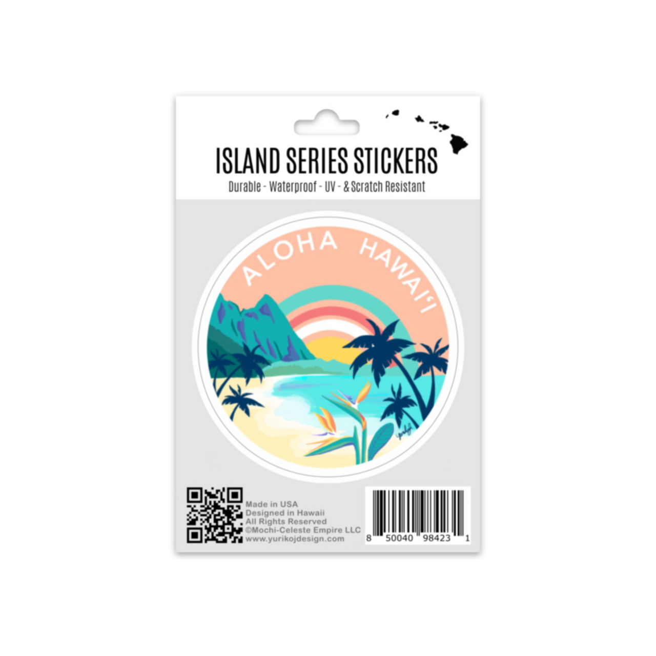 Island Series Stickers - Aloha Hawaii Round