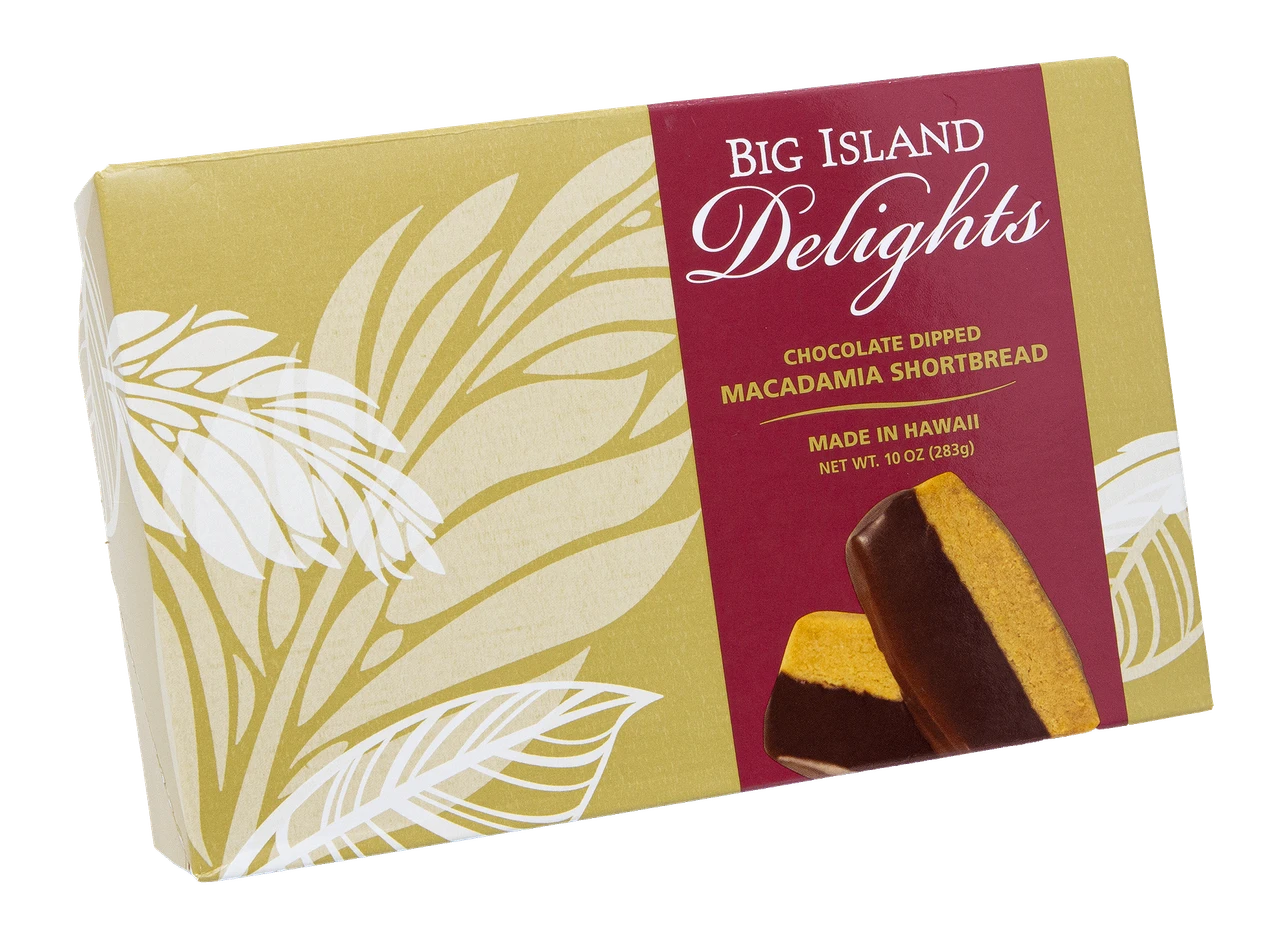 Chocolate Dipped Shortbread Cookie Milk Chocolate by Big Island Delights