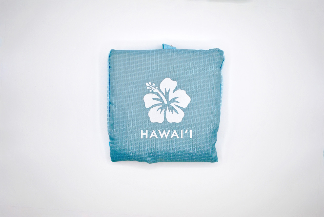 Aloha Totes: Hibiscus - Seafoam