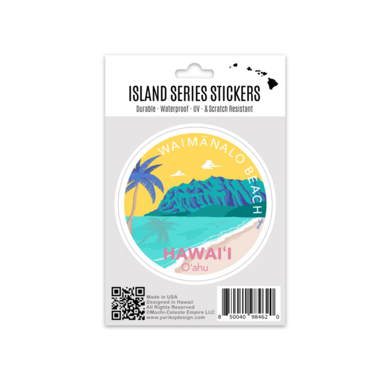 Island Series Stickers - Oahu: Waimanalo Beach