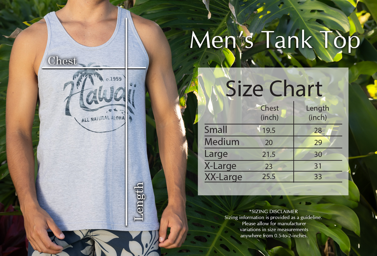 Men's Tank Top - Hangloose Frame: Blue