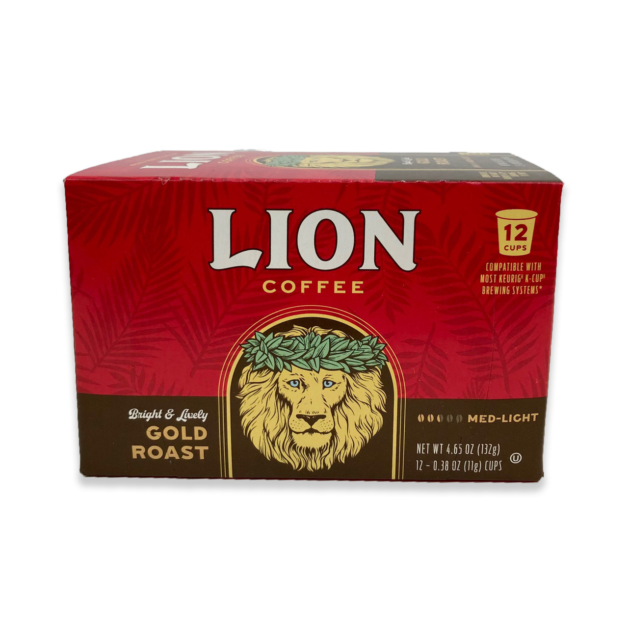 Lion Coffee Single Serve K-Cup Coffee: Gold Roast