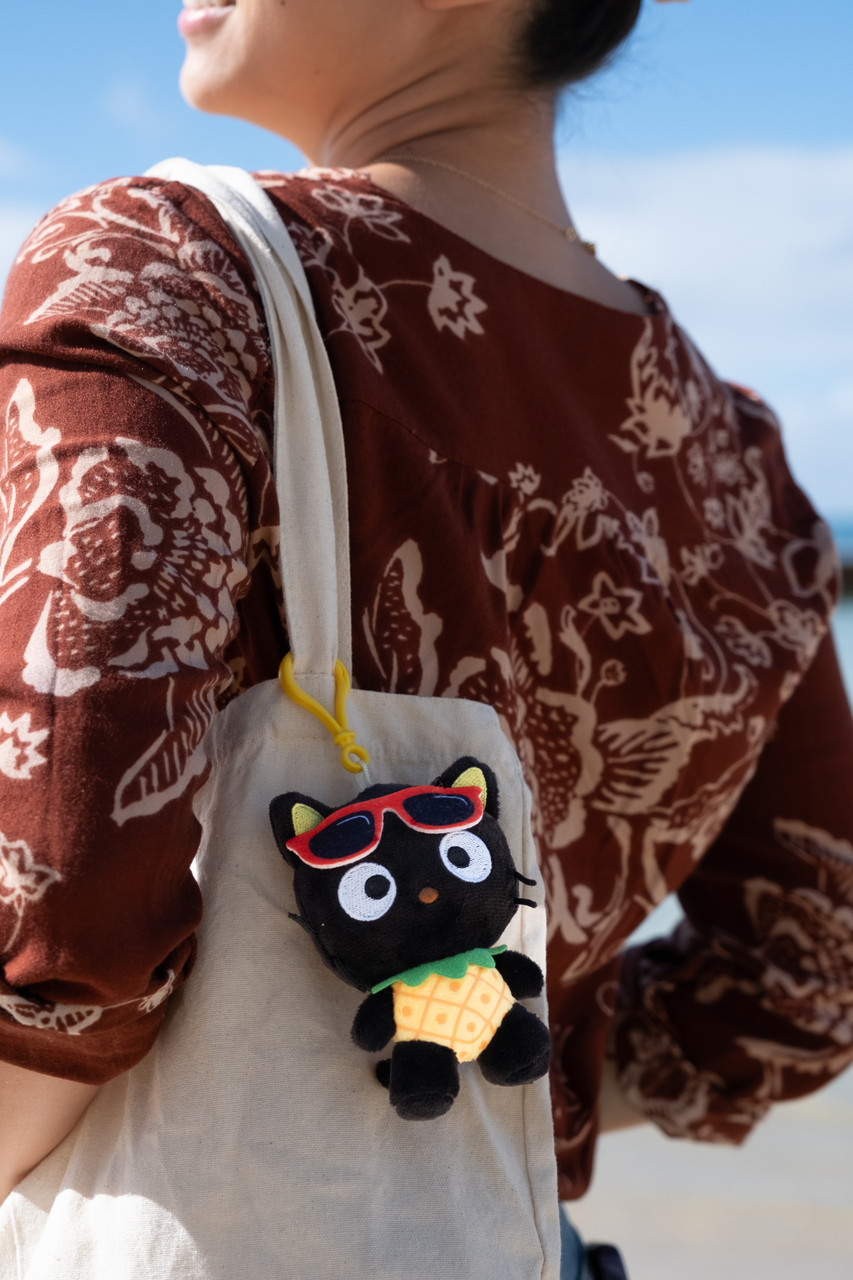 Chococat Plush 4" w/ Strap - Pineapple