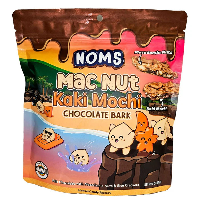 NOMS: Macnut Kaki Mochi Chocolate Bark
