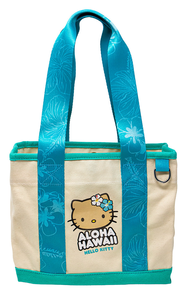 Mini Canvas Tote - Hello Kitty Big Face: Blue