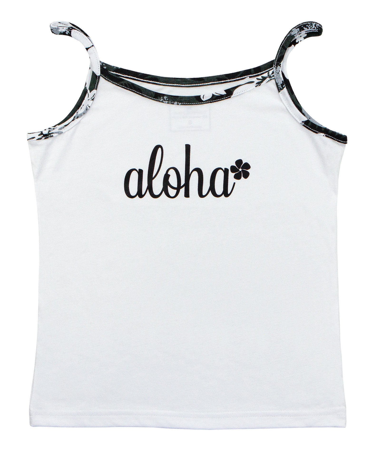 Island Design Collection Strap Tee: White