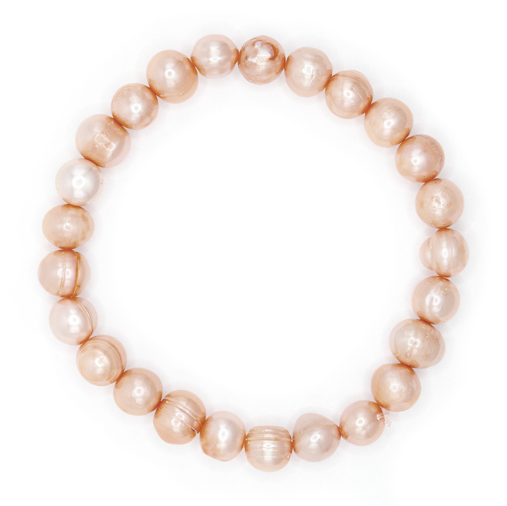 Freshwater Pearl Bracelet: Coral
