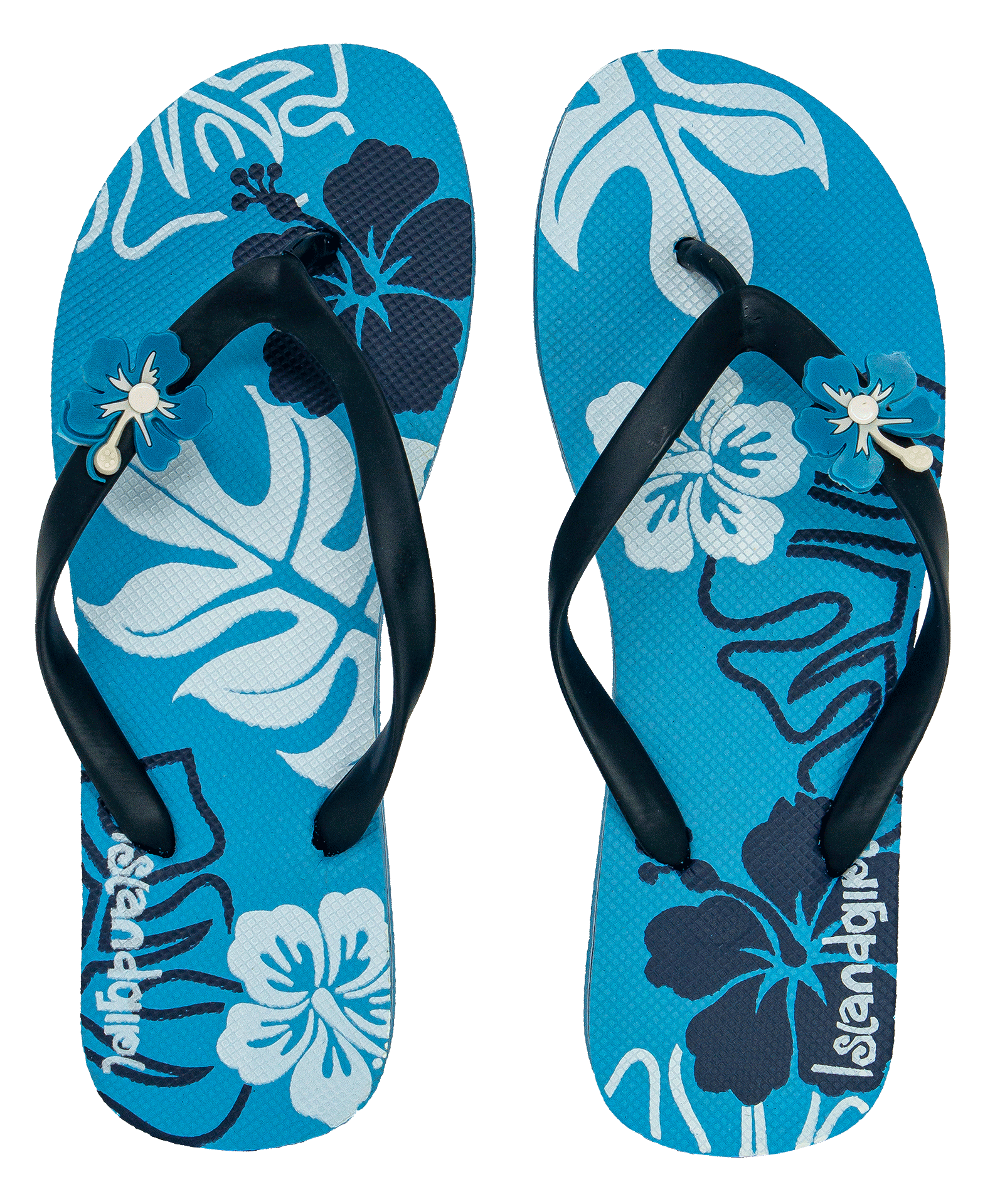 Ladies Tropical Slippers - Blue