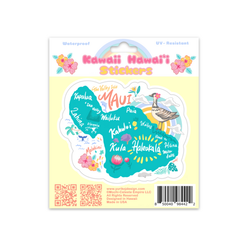 Kawaii Series Stickers - Maui Map