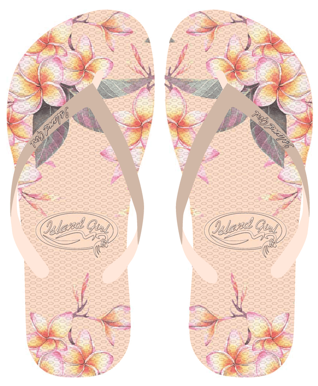 Robin Ruth® Ladies Hawaii Slippers - Floral Paradise