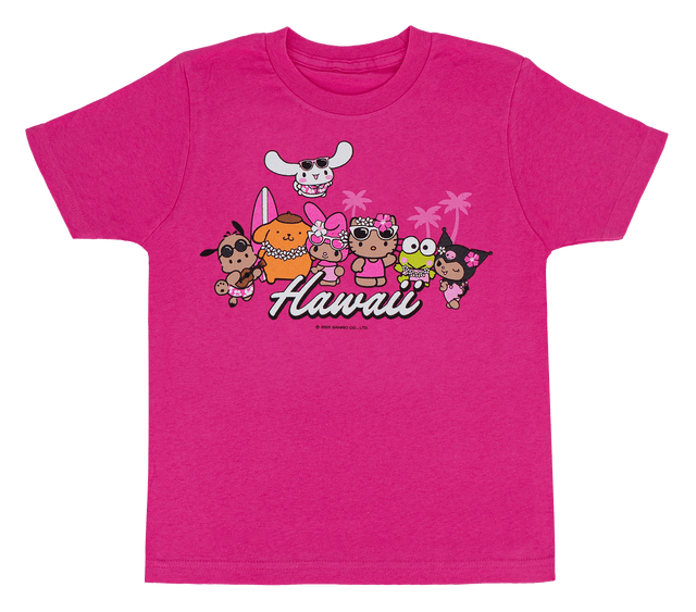 Hello Kitty® & Friends Child's Tee - Hello Kitty® Beach Party: Raspberry