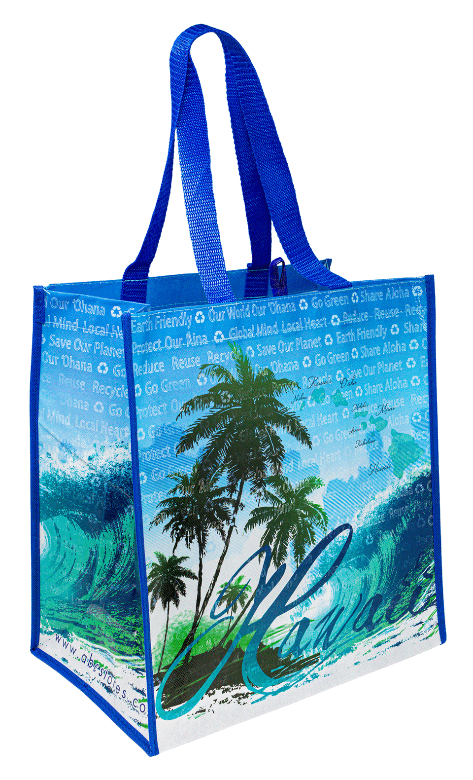Hawaiian Design Reusable Bag: Island Waves