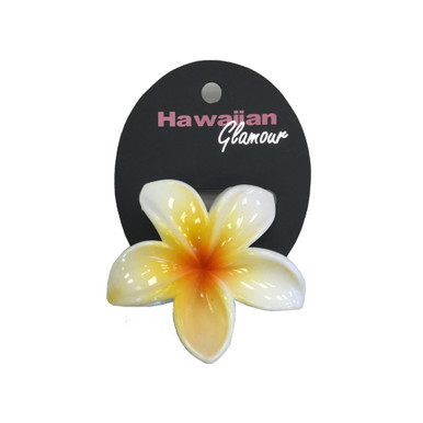 Solid Color Large Jaw Style Hair Clip: White