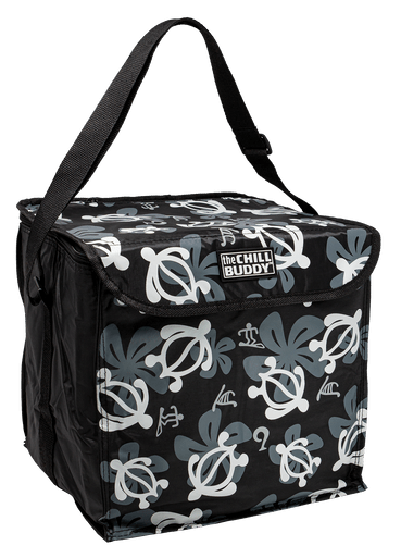 Hawaiian Chill Buddy Collapsible Cooler - Large: Black