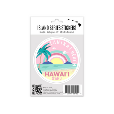 Island Series Stickers - Oahu: Lanikai Beach
