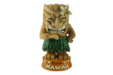 4" Menehune Wood Statue: Hula