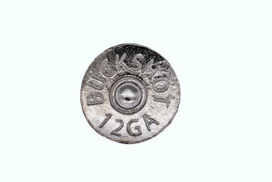 KB00321-0100 Buck Snort Rustic and Lodge Shotgun Shell Knob Nickel