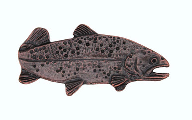 KB00095-6300 Buck Snort Fish Trout Face Right Knob Oil Rubbed Bronze
