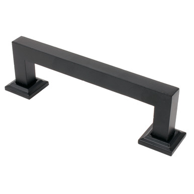 994BLK Rusticware, 4" Square End Pull, Black| My Cabinet Hardware