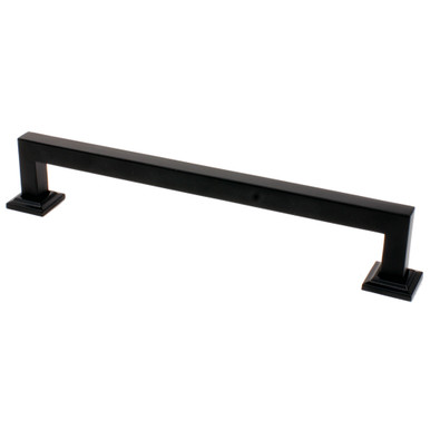 996BLK Rusticware, 7" Square End Pull, Black| My Cabinet Hardware