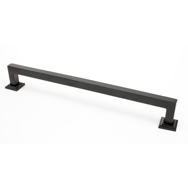 997BLK Rusticware, 9" Square End Pull, Black| My Cabinet Hardware