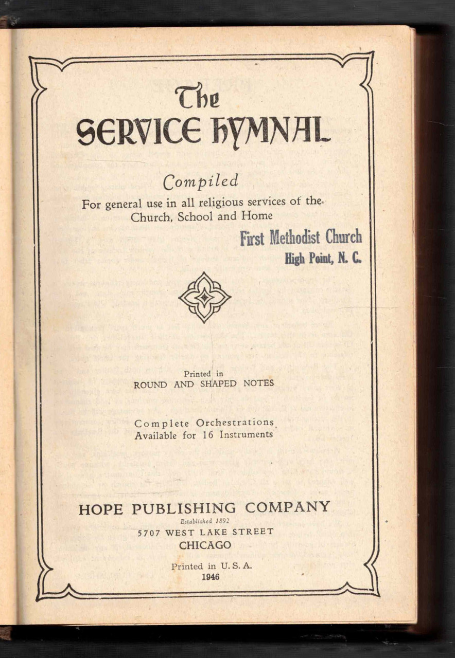 The Service Hymnal Hope Publishing