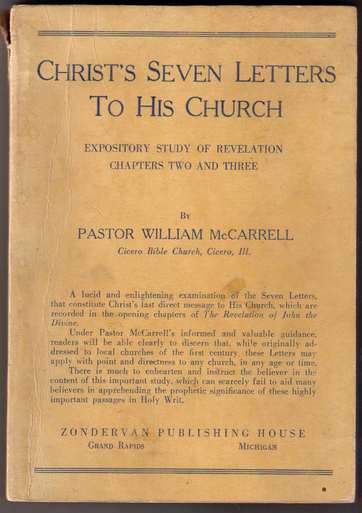 Christ's Seven Letters to His Church by William McCarrell - 4Gospel.com